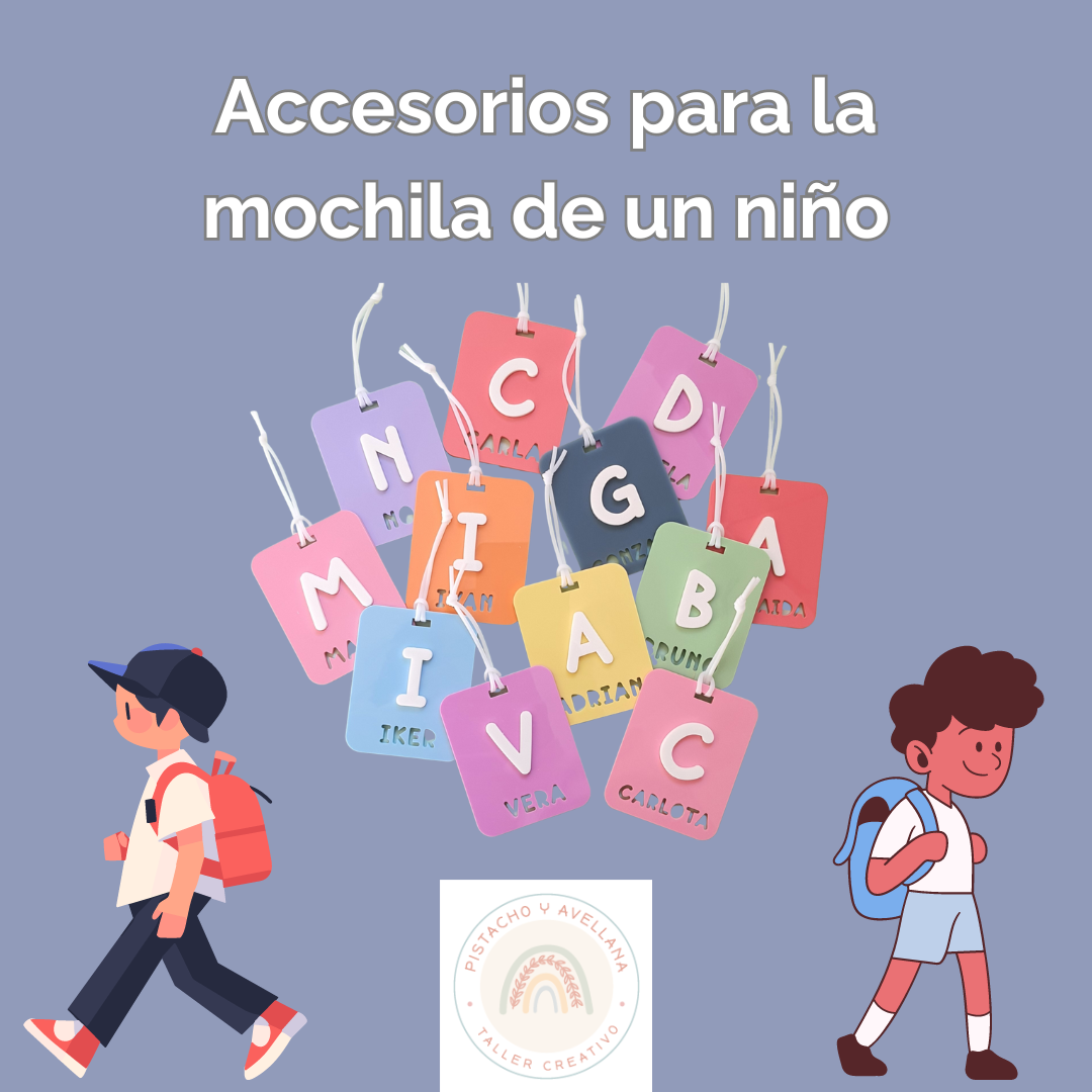 Llaveros Personalizados como accesorios para Mochilas – Pistacho y Avellana